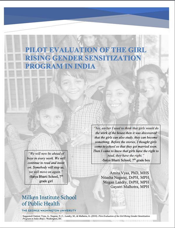 Girl Rising Gender-Sensitization Program – Global India Fund